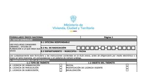 Formulario Único Nacional vigente – Curaduría Urbana 1 Bogotá